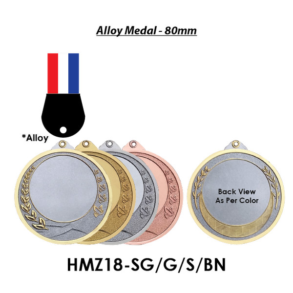 Metal Medal 75mm with Special Design Lanyard